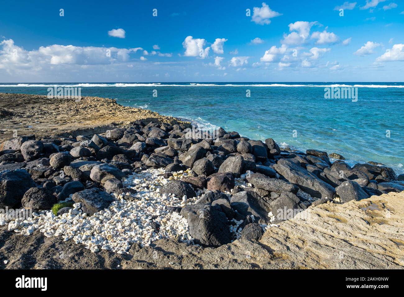 Mauritius, Rodrigues island, Pointe Coton beach Stock Photo - Alamy