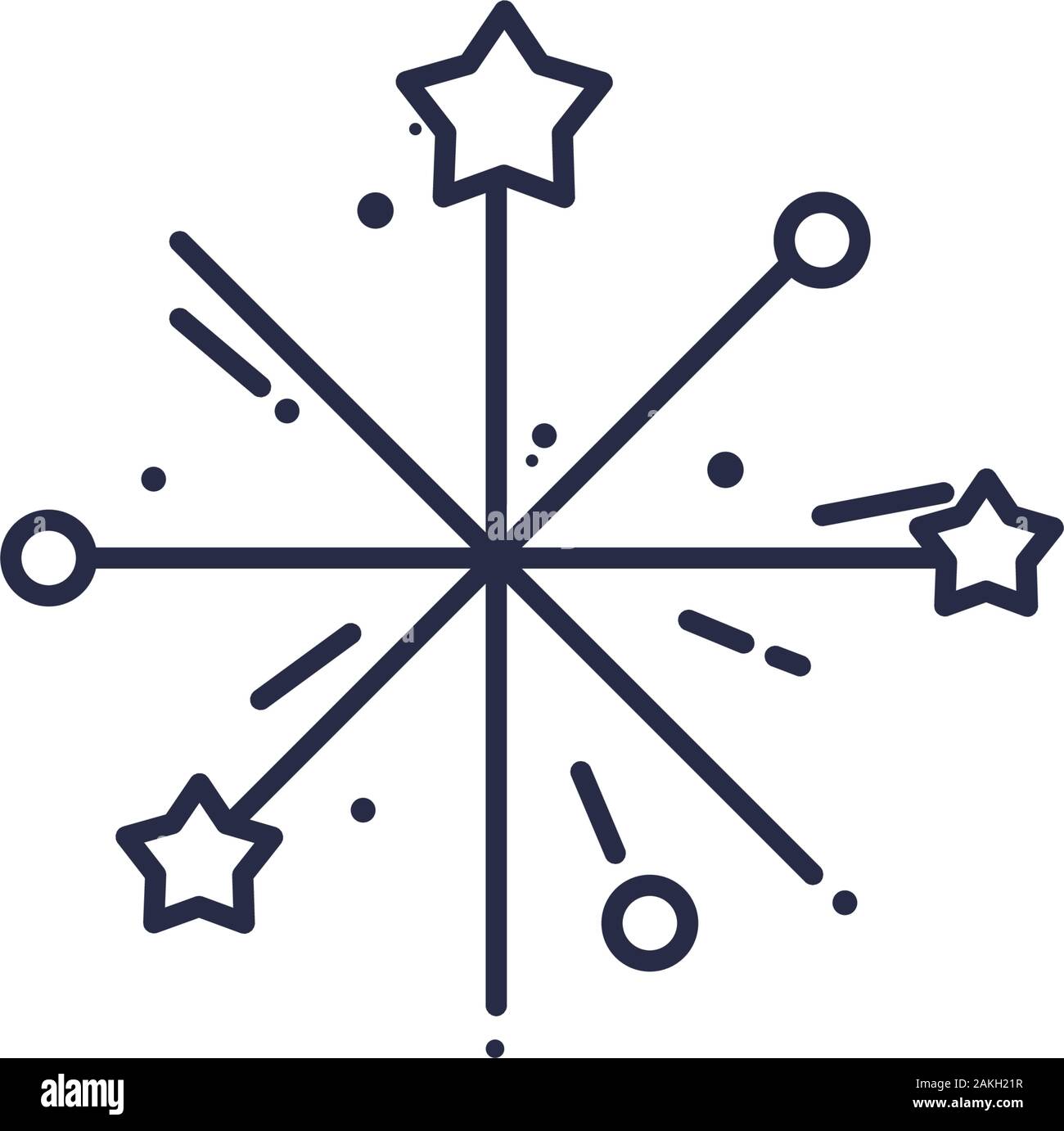 Stars firework design, Celebration festival event holiday party ...