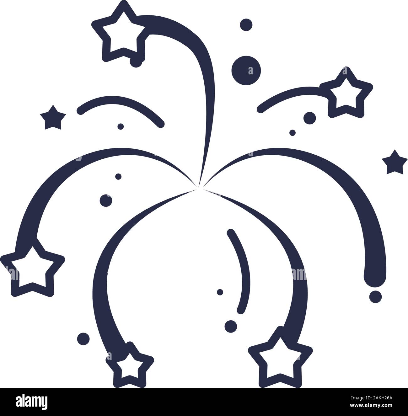 Stars firework design, Celebration festival event holiday party ...