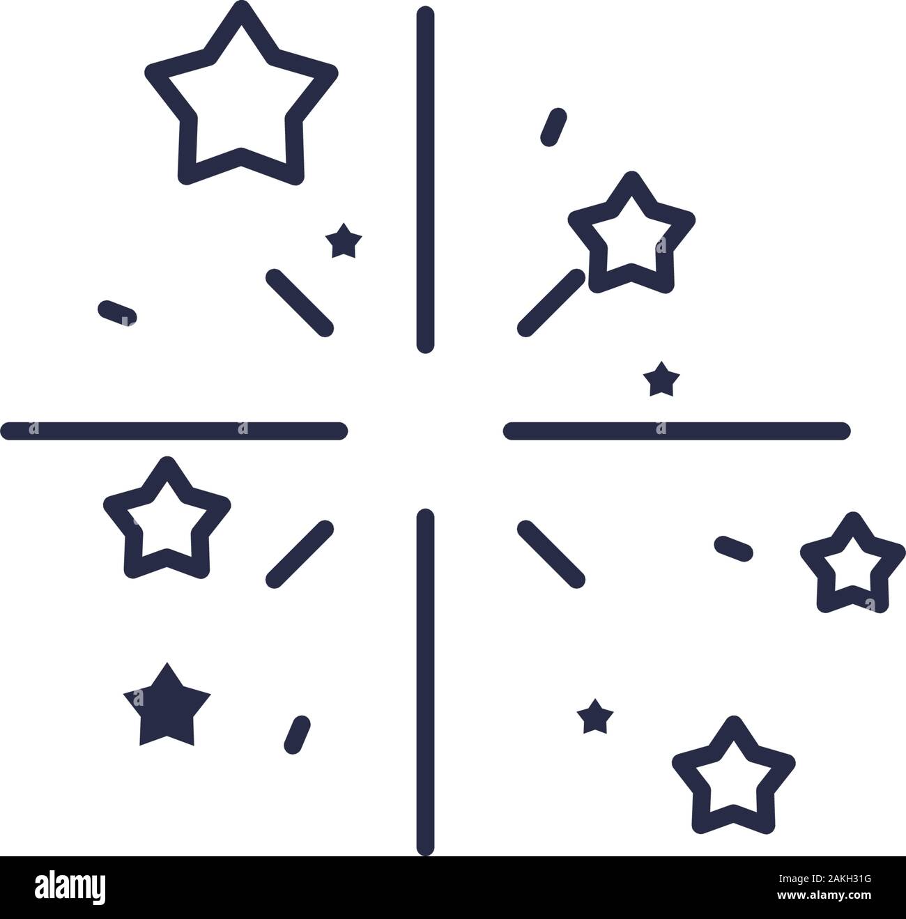 Stars firework design, Celebration festival event holiday party ...