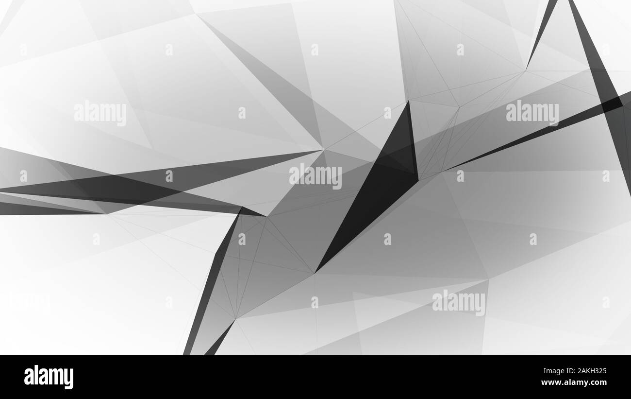 3d illustration of a dark grey triangles background Stock Photo - Alamy