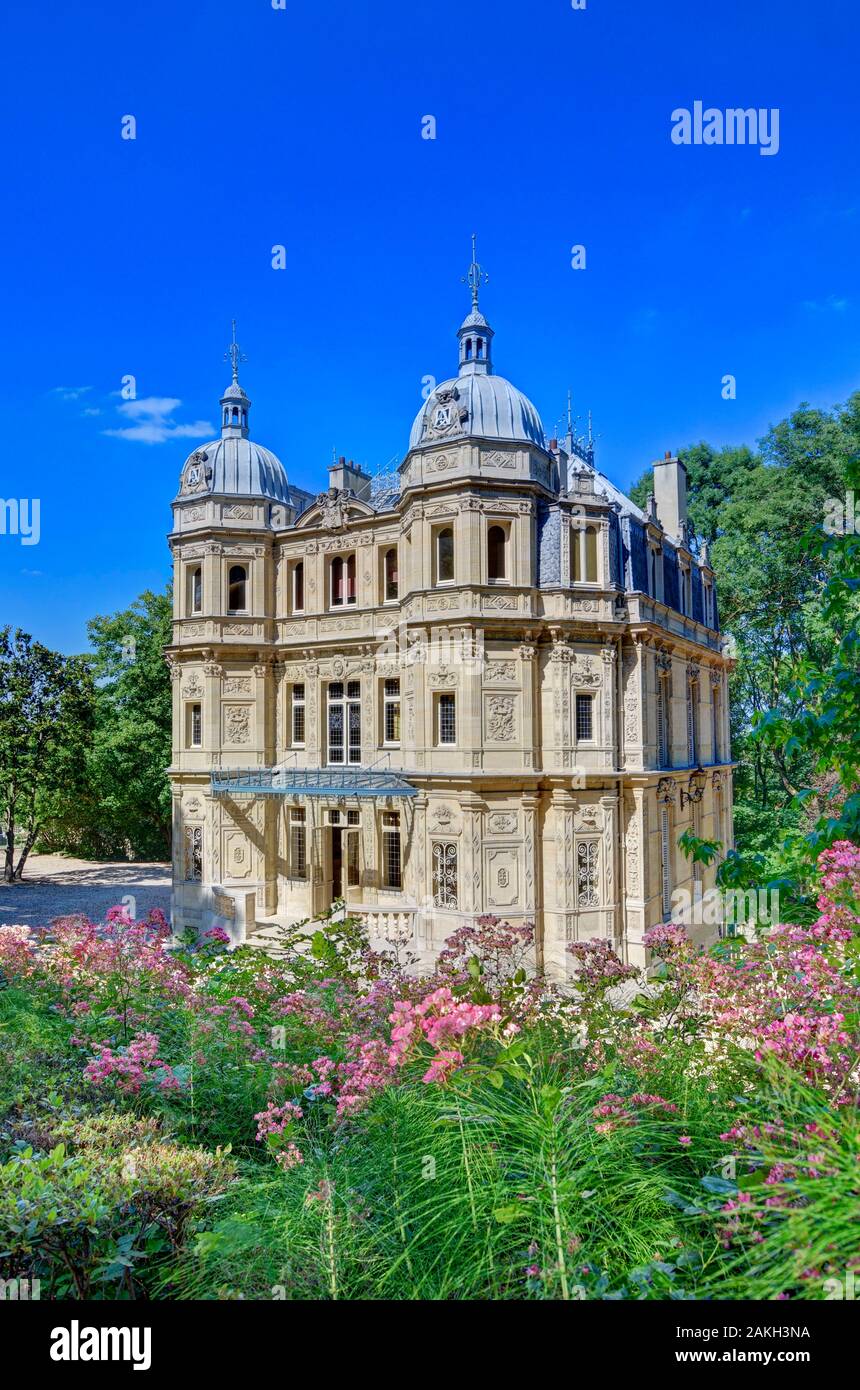 France, Yvelines, Port-Marly, the castle of Monte-Cristo built for ...