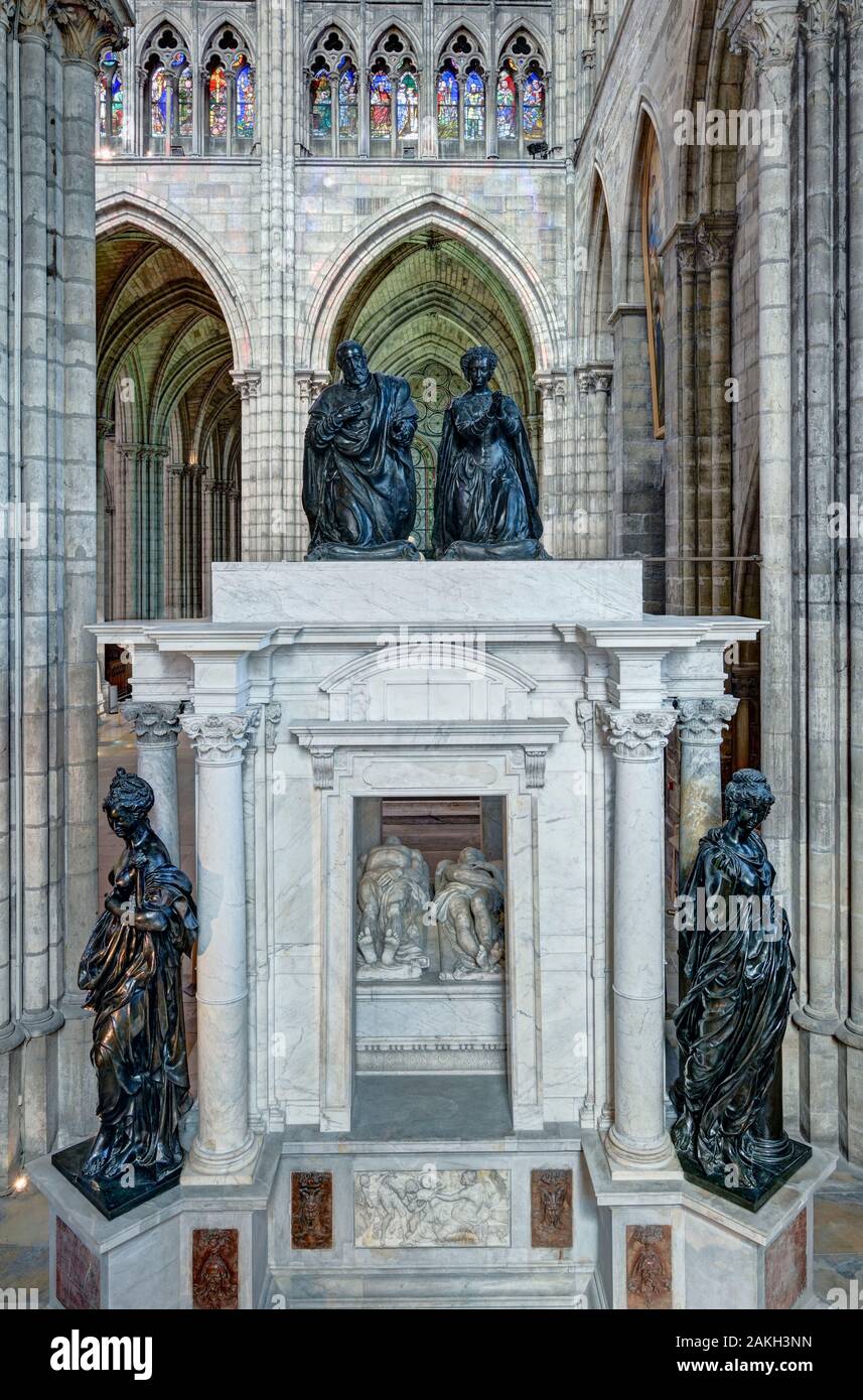 France, Seine-Saint-Denis, Saint-Denis, basilica-cathedral, the tomb of ...
