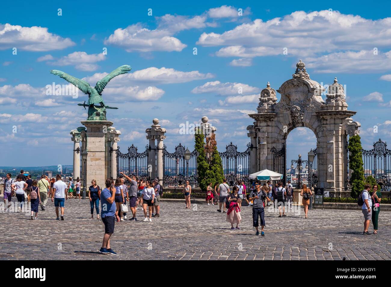 Hungary, Budapest, The Budavár Palace or Buda Castle Palace, UNESCO ...
