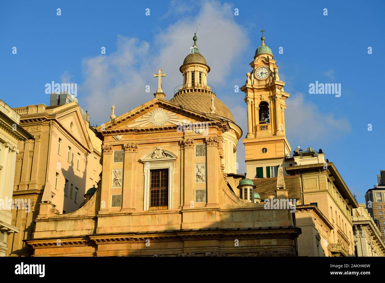 Italy, Liguria, Genoa, Piazza Matteotti, Palazzo Ducale, Chiesa Del ...