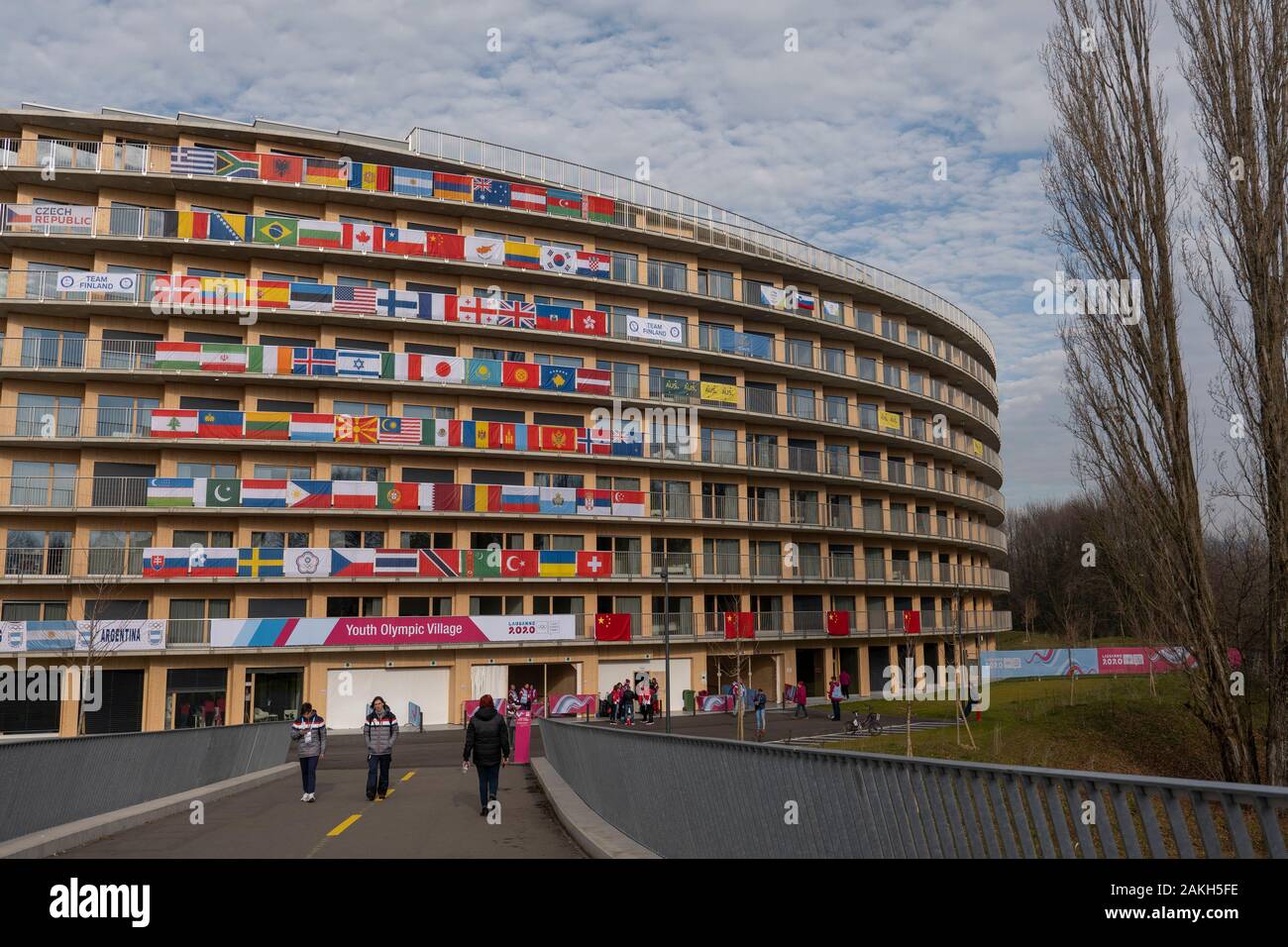 The Lausanne 2020 Youth Olympic Games athlete village called Vortex on ...