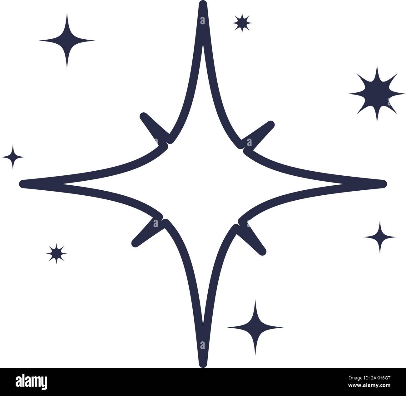 Star shape design, Night bedtime sky space nature science celestial ...