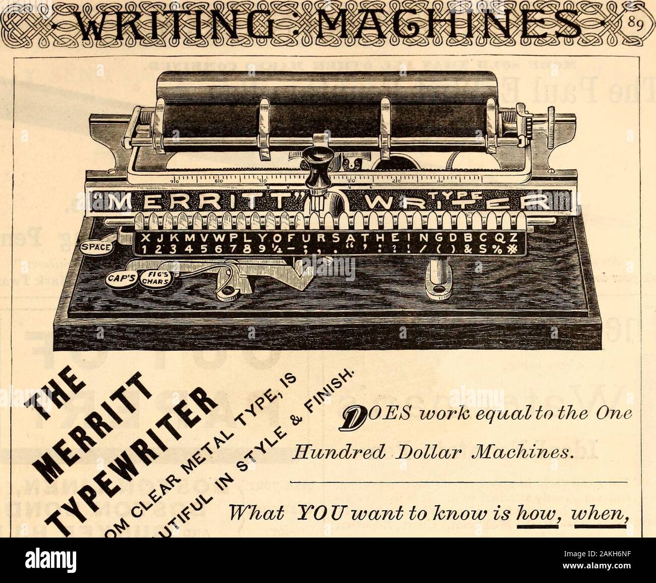 The century illustrated monthly magazine . TYPEWRITER. FIRST-CLASS ...