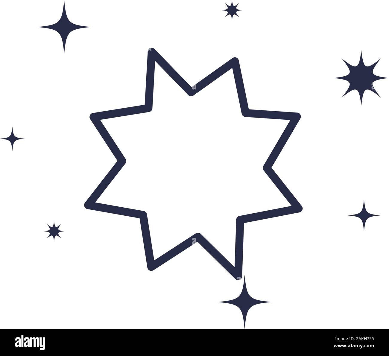 Star shape design, Night bedtime sky space nature science celestial ...