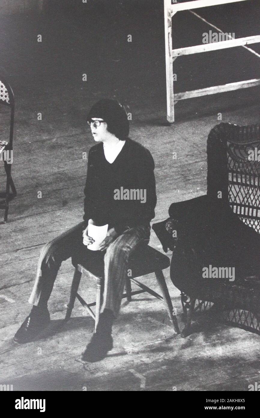 Fine seventies black and white photography of a theatrical reading by ...