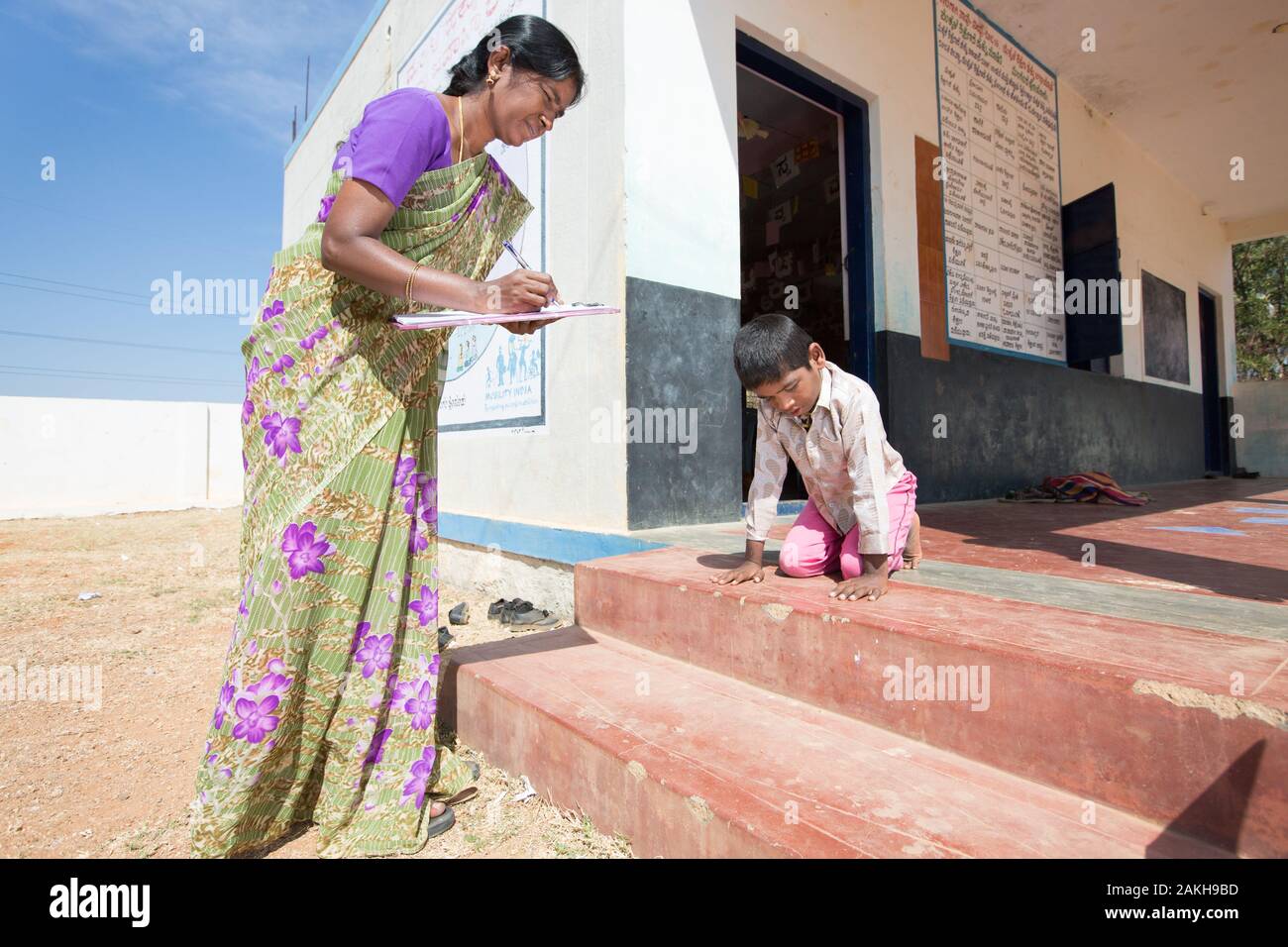 Indian adult woman teacher writing hi-res stock photography and images ...