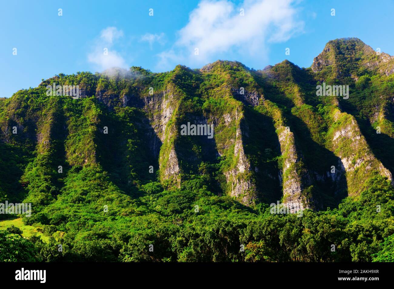 picture of a mountain chain on Oahu, Hawaii Stock Photo - Alamy