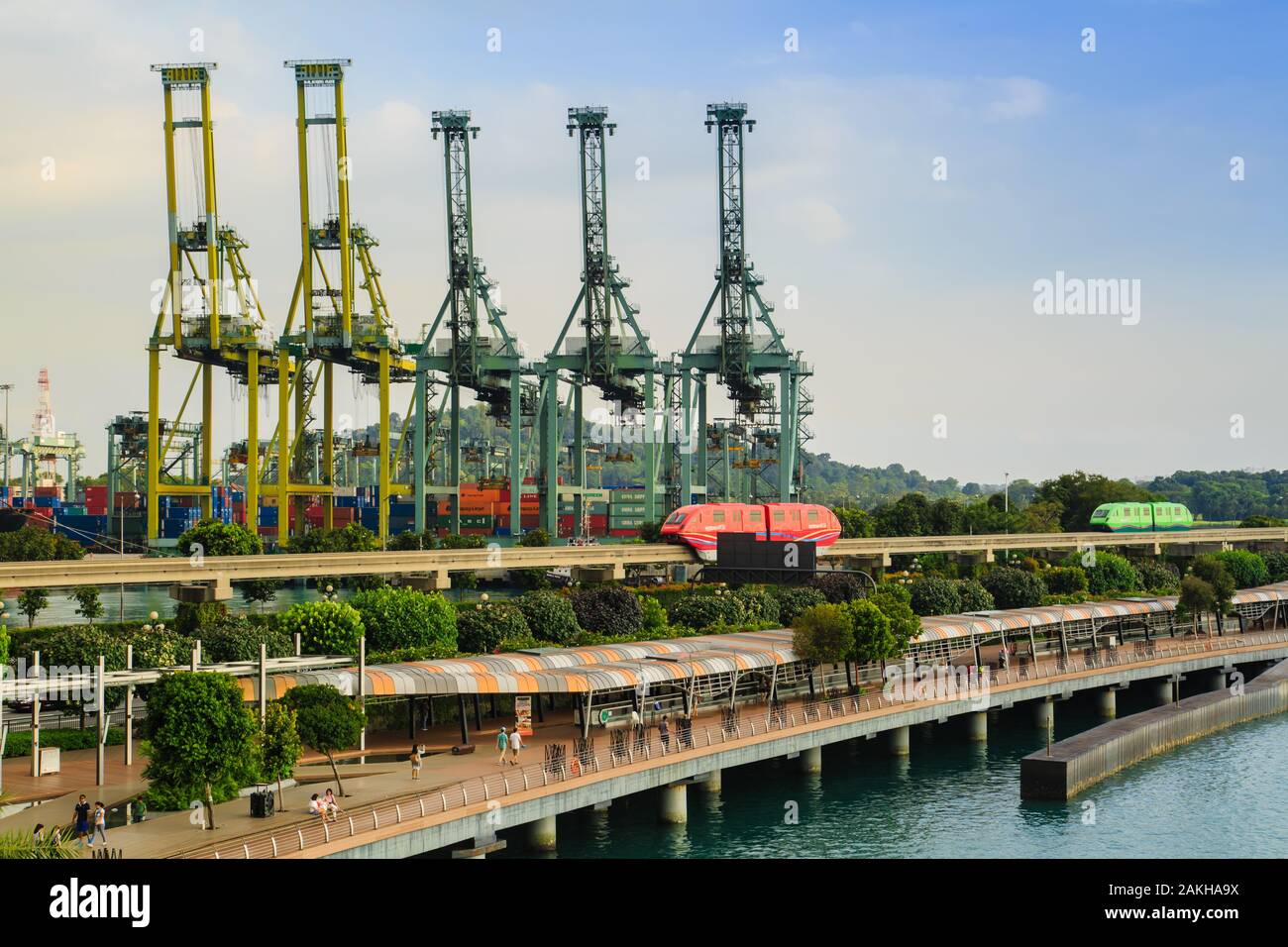 Sentosa island monorail hi-res stock photography and images - Alamy