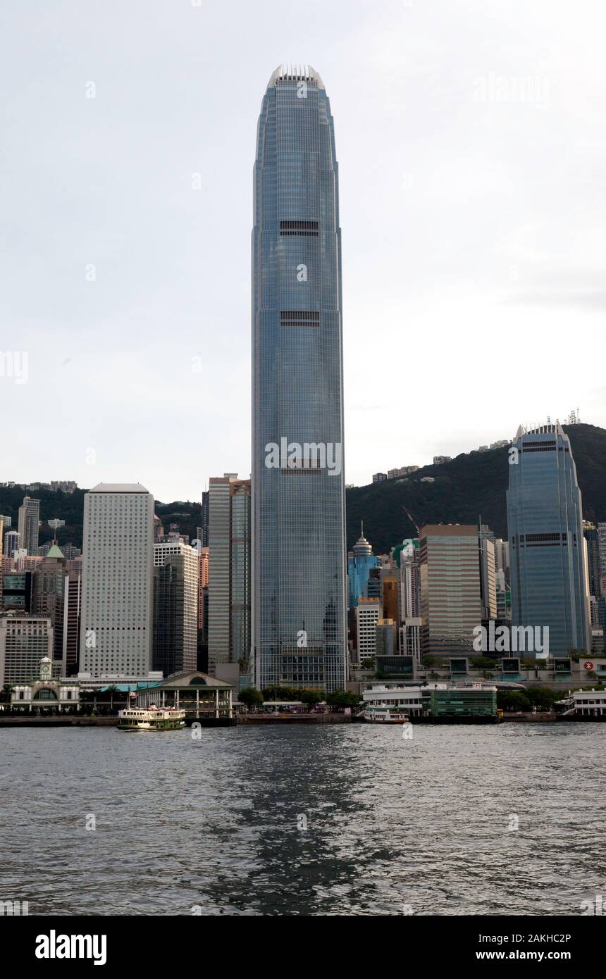 The International Finance Centre 1 (right) and 2 (centre Stock Photo ...