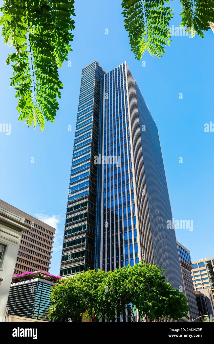 picture of a skyscraper in the city center of Honolulu, Oahu, Hawaii ...