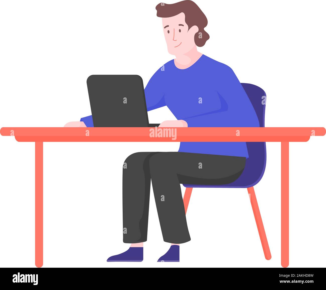 Young businessman programmer in Stock Vector Images - Alamy