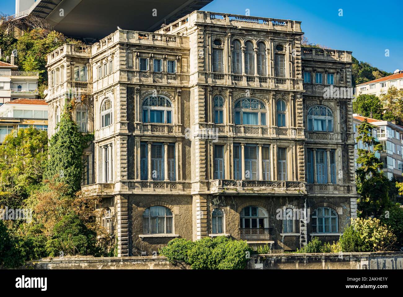 Zeki Pasa Yalisi building in Istanbul, Turkey. It is an XIX century ...