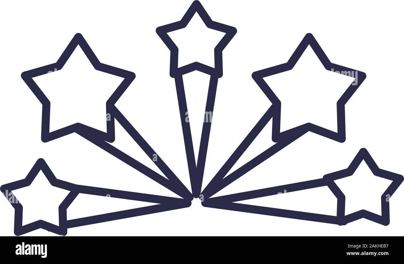 Stars firework design, Celebration festival event holiday party ...