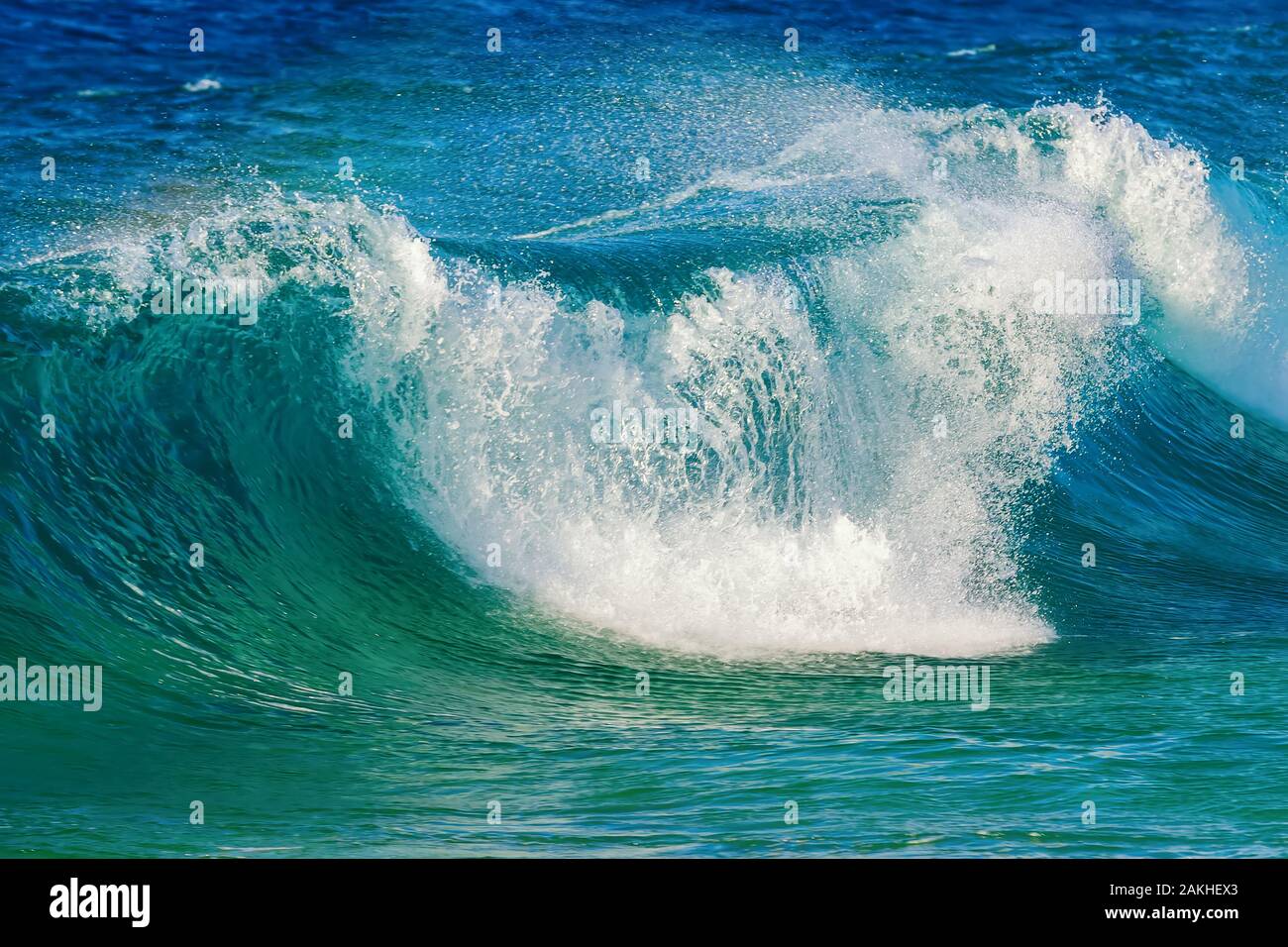 picture of a big wave at the pacific ocean on Oahu, Hawaii Stock Photo ...