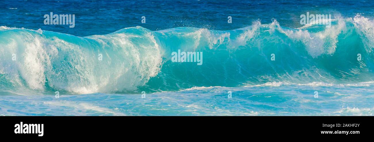 picture of a big wave at the pacific ocean on Oahu, Hawaii Stock Photo ...