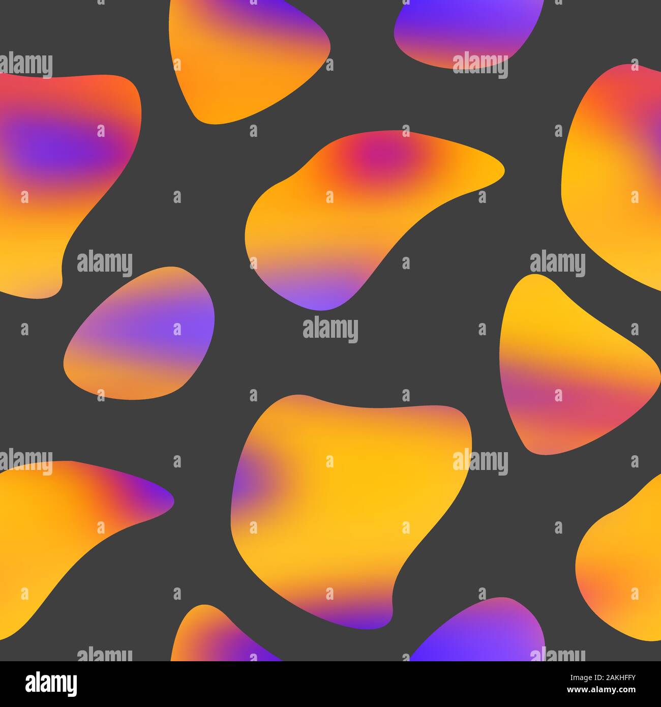 Hip Wavy Blob Gradient Curvy Shapes Fluid Seamless Stock Vector Image ...