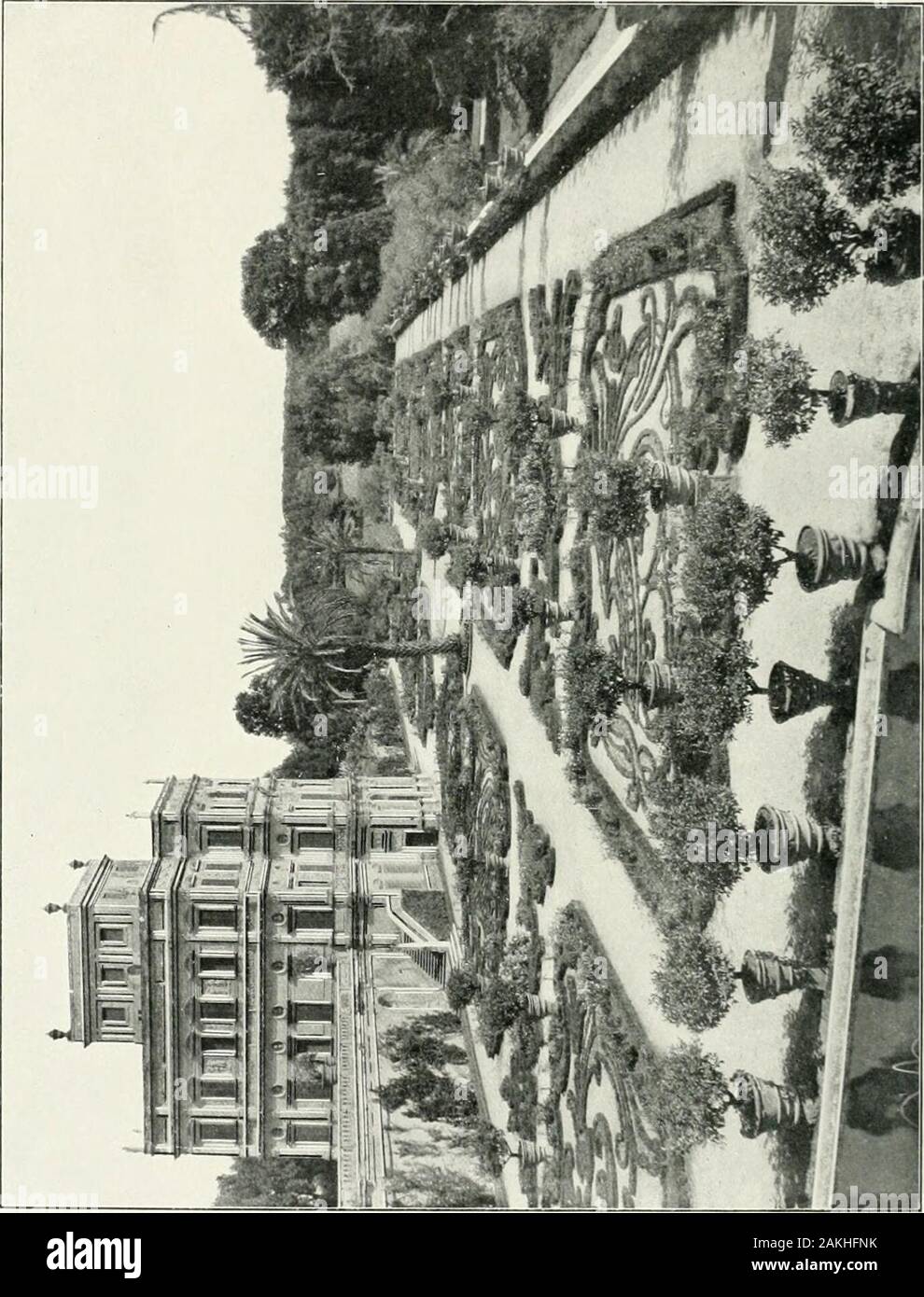 Italian villas and their gardens; . a Albani. The grounds are laid out ...