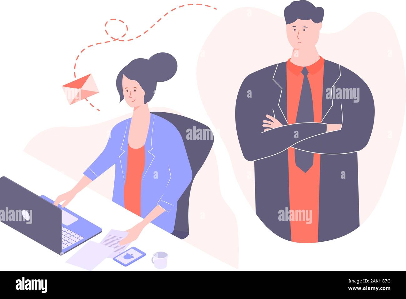 Chief and subordinate Stock Vector Image & Art - Alamy