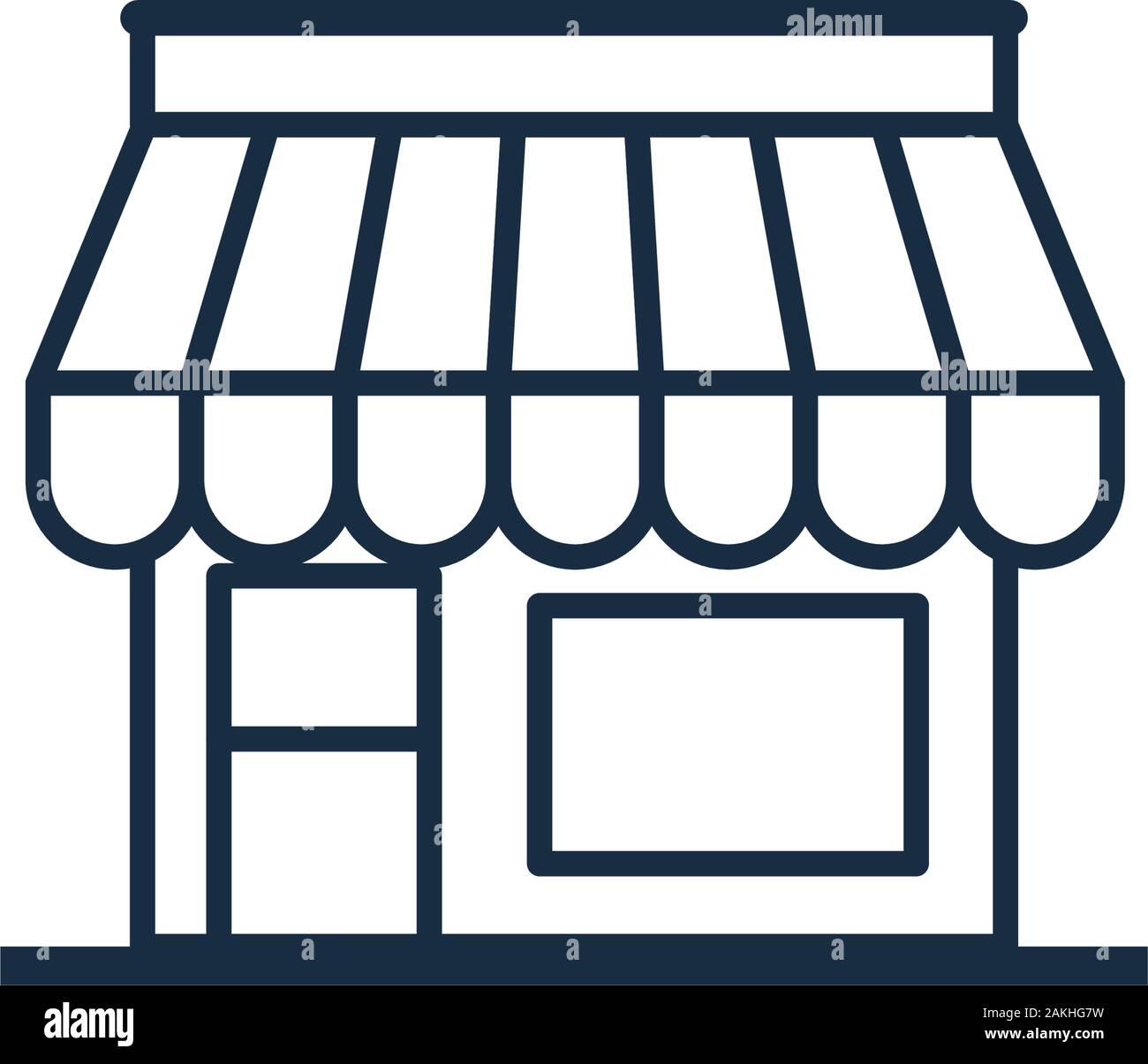 market commerce money line image vector illustration Stock Vector Image ...