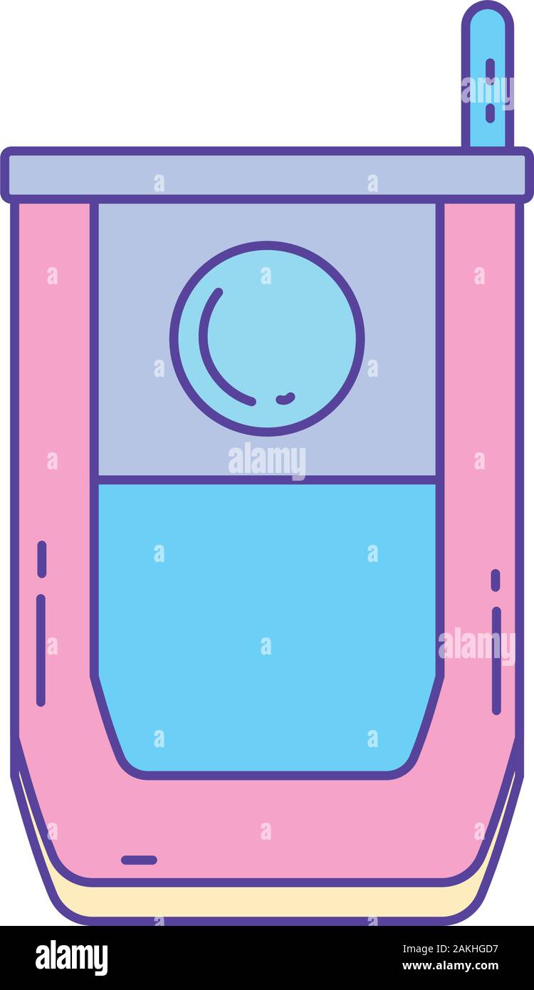 vintage mobile , phone fill and line vector illustration Stock Vector ...