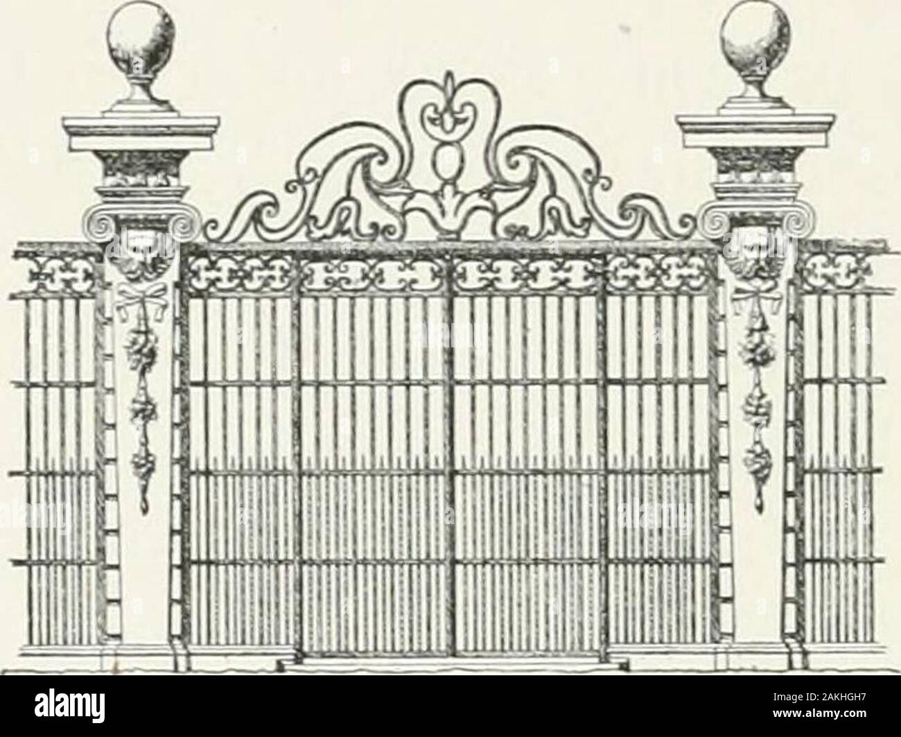 Open Garden Gate Drawing
