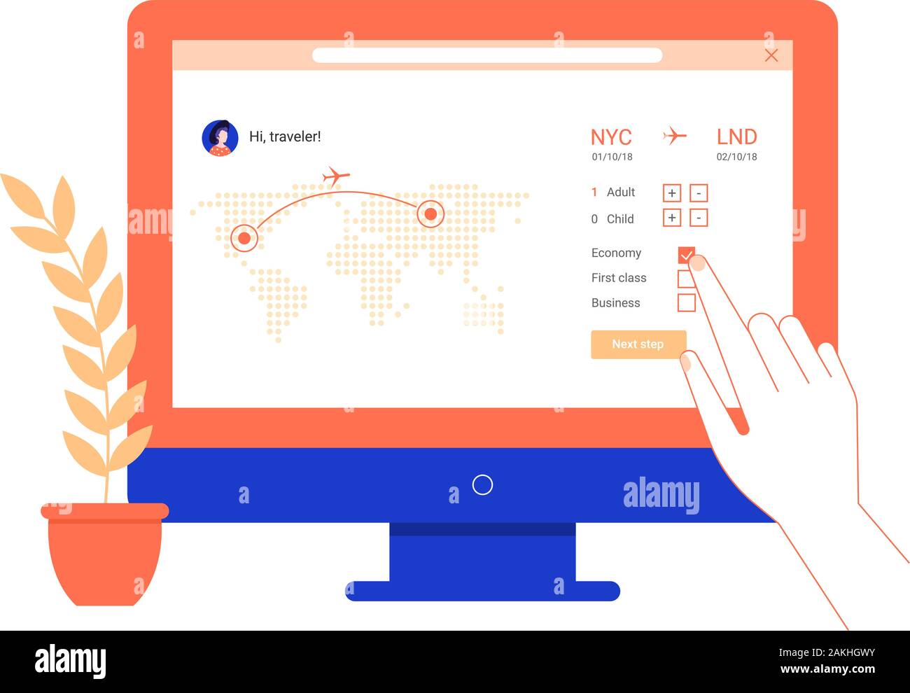 Planning a trip map Stock Vector Images - Alamy