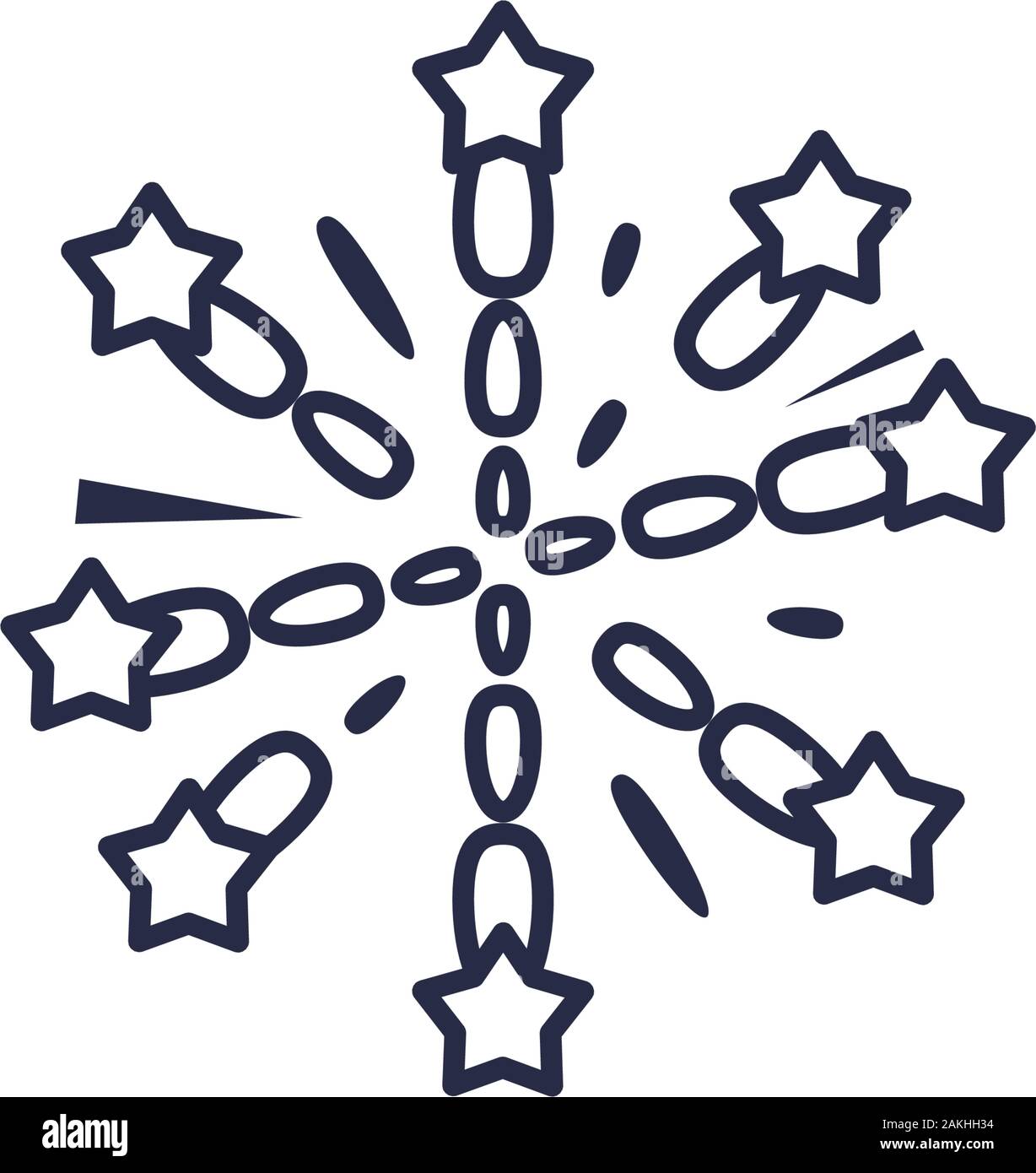 Stars firework design, Celebration festival event holiday party ...