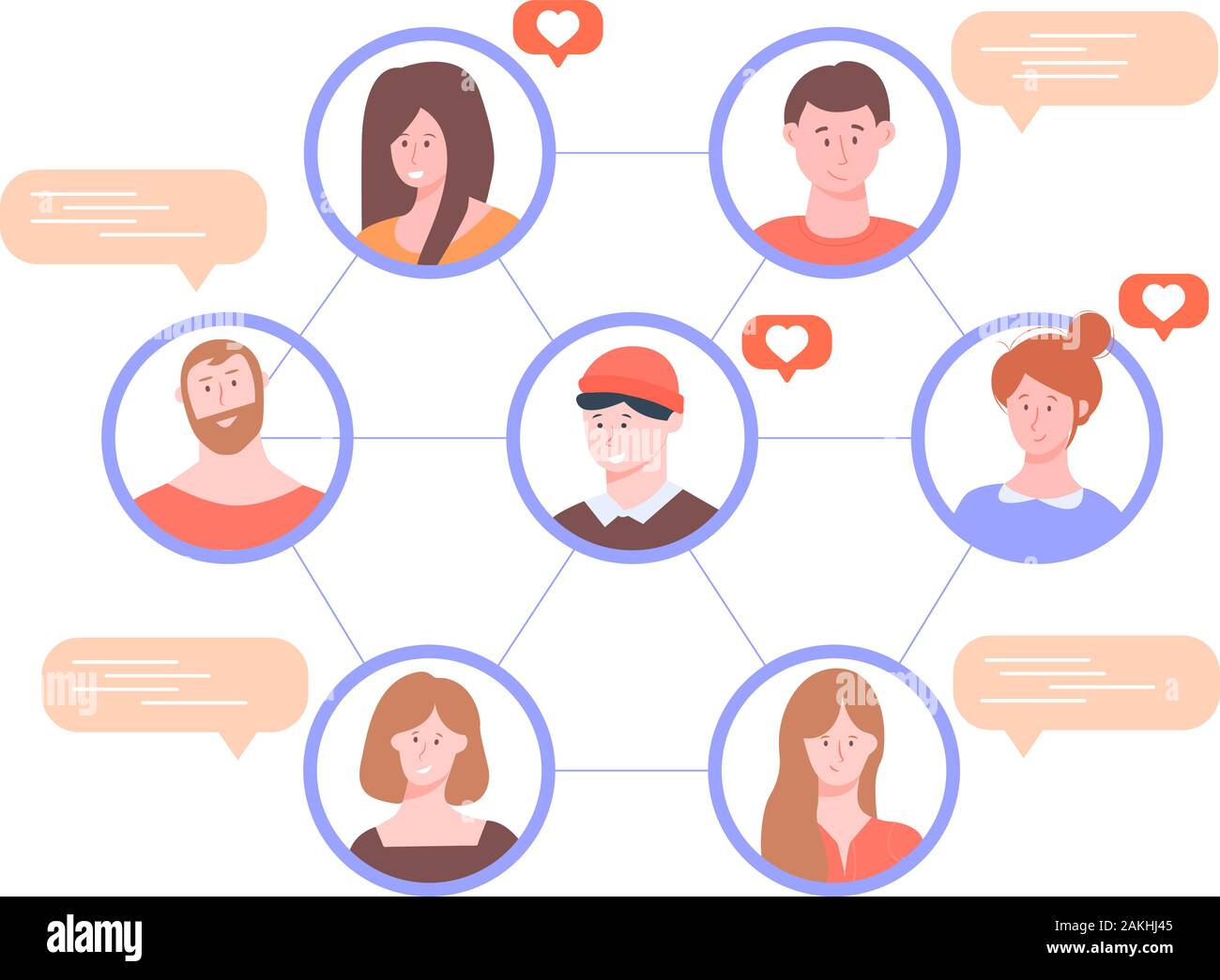 Human global networks Stock Vector Images - Alamy