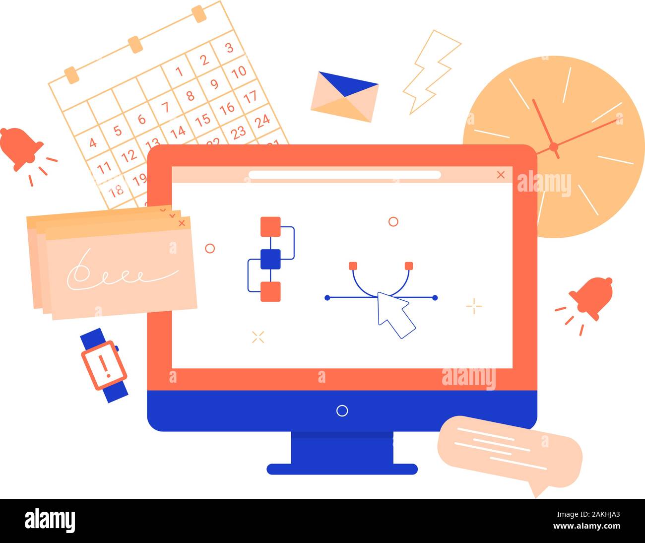 Project execution and effective work Stock Vector Image & Art - Alamy