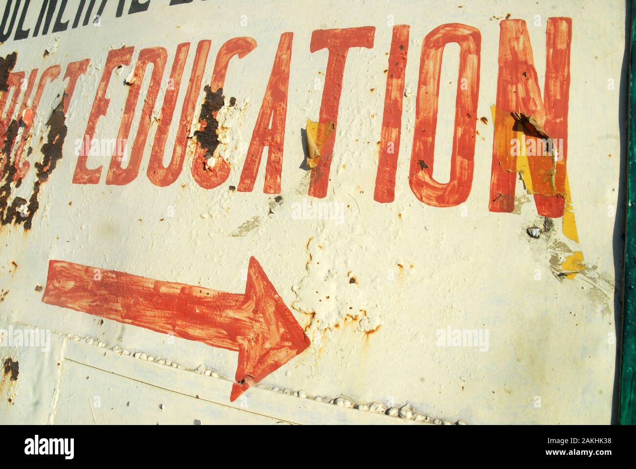 Mwandi District Education Board Sign, Mwandi, Zambia, Africa Stock ...