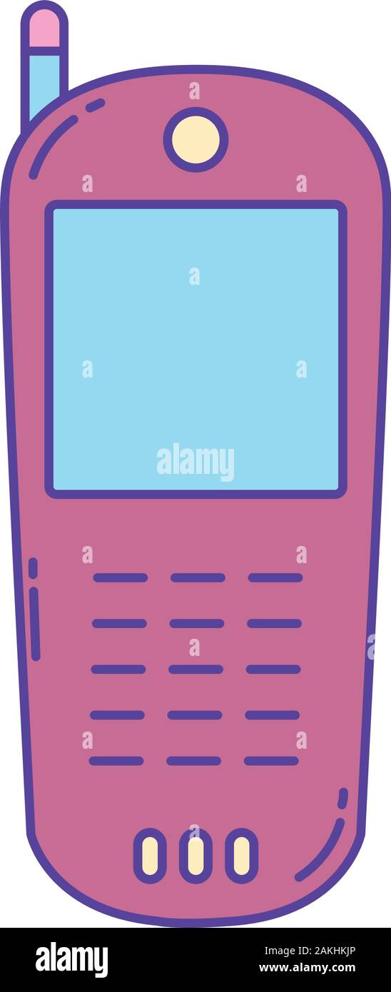 mobile cellular , phone fill and line vector illustration Stock Vector ...