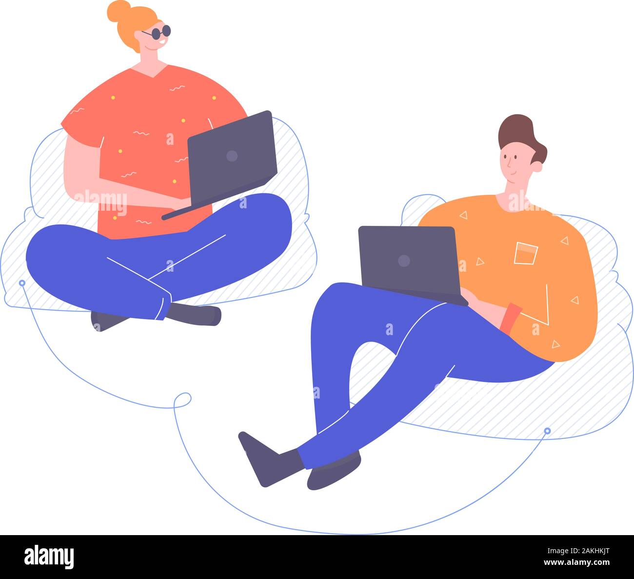 Cloud network cartoon Stock Vector Images - Alamy