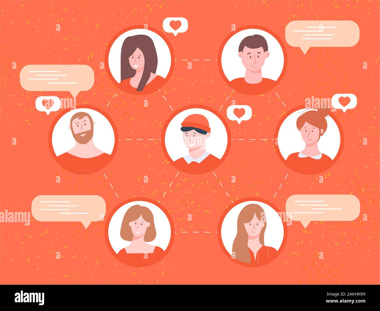 Communication between people in social networks Stock Vector Image ...
