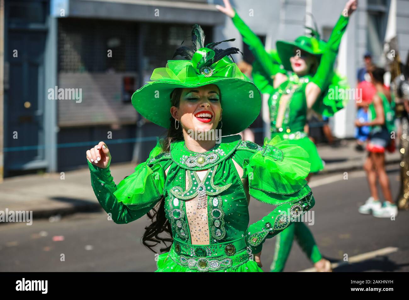 Notting Hill Carnival 2019. Carnival performers and goers. Carnival ...