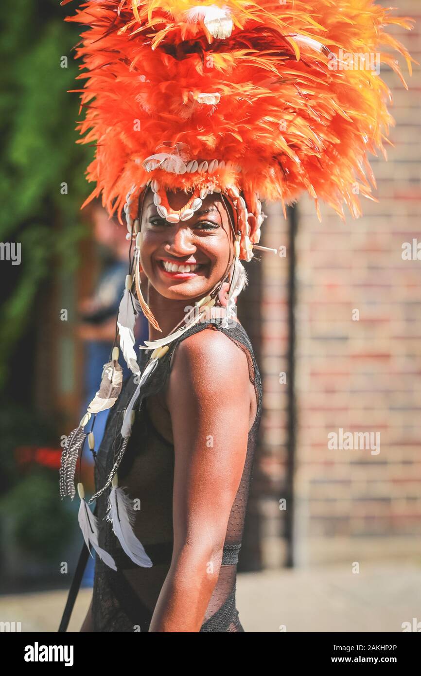 Notting Hill Carnival 2019. Carnival performers and goers. Carnival ...