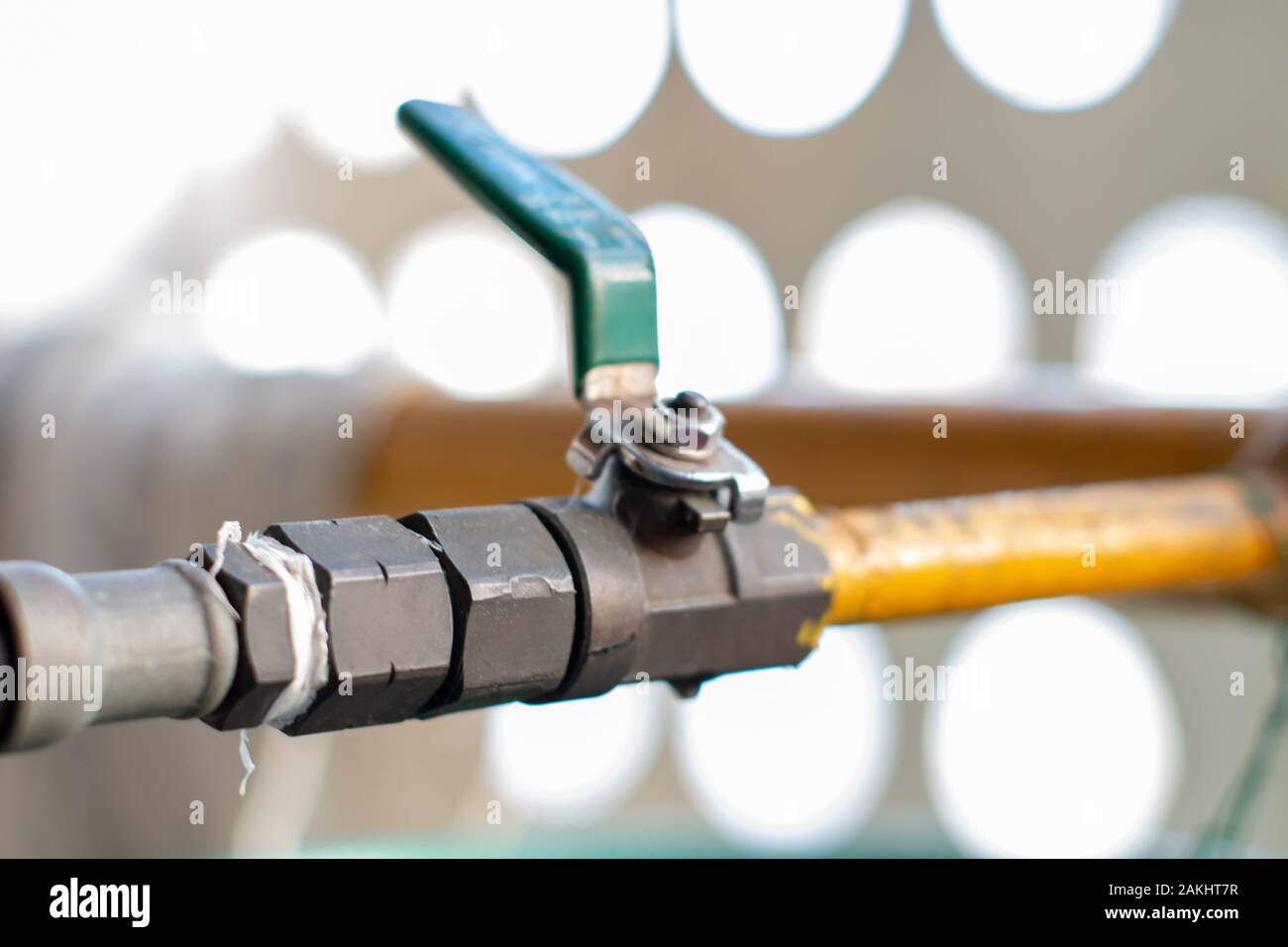 A gas valve for industrial gas gauge Stock Photo - Alamy