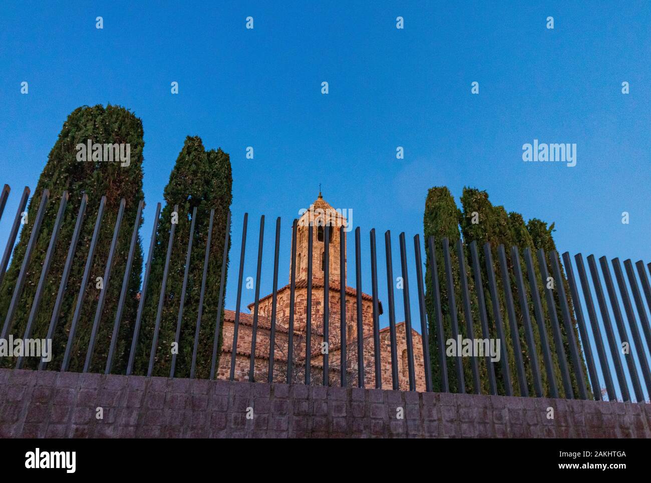 Medieval churches at sunset with their beautiful bridges Stock Photo ...