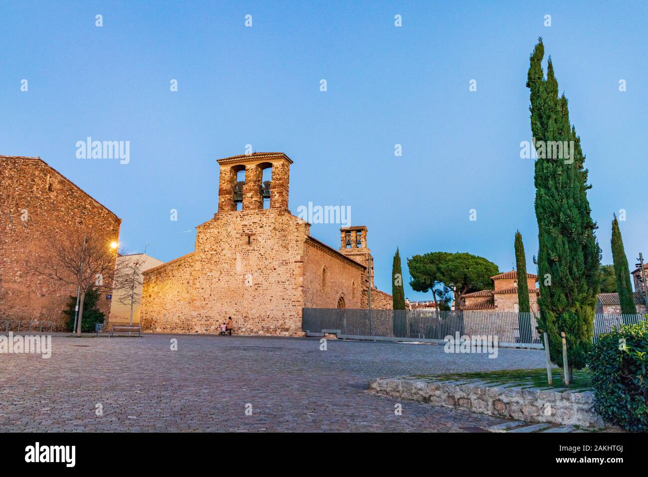 Medieval churches at sunset with their beautiful bridges Stock Photo ...