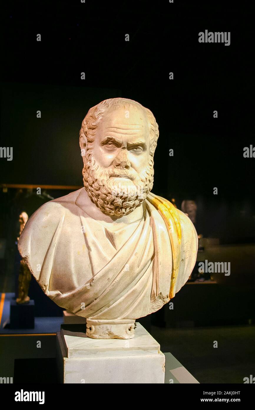 Bust of socrates hi-res stock photography and images - Alamy