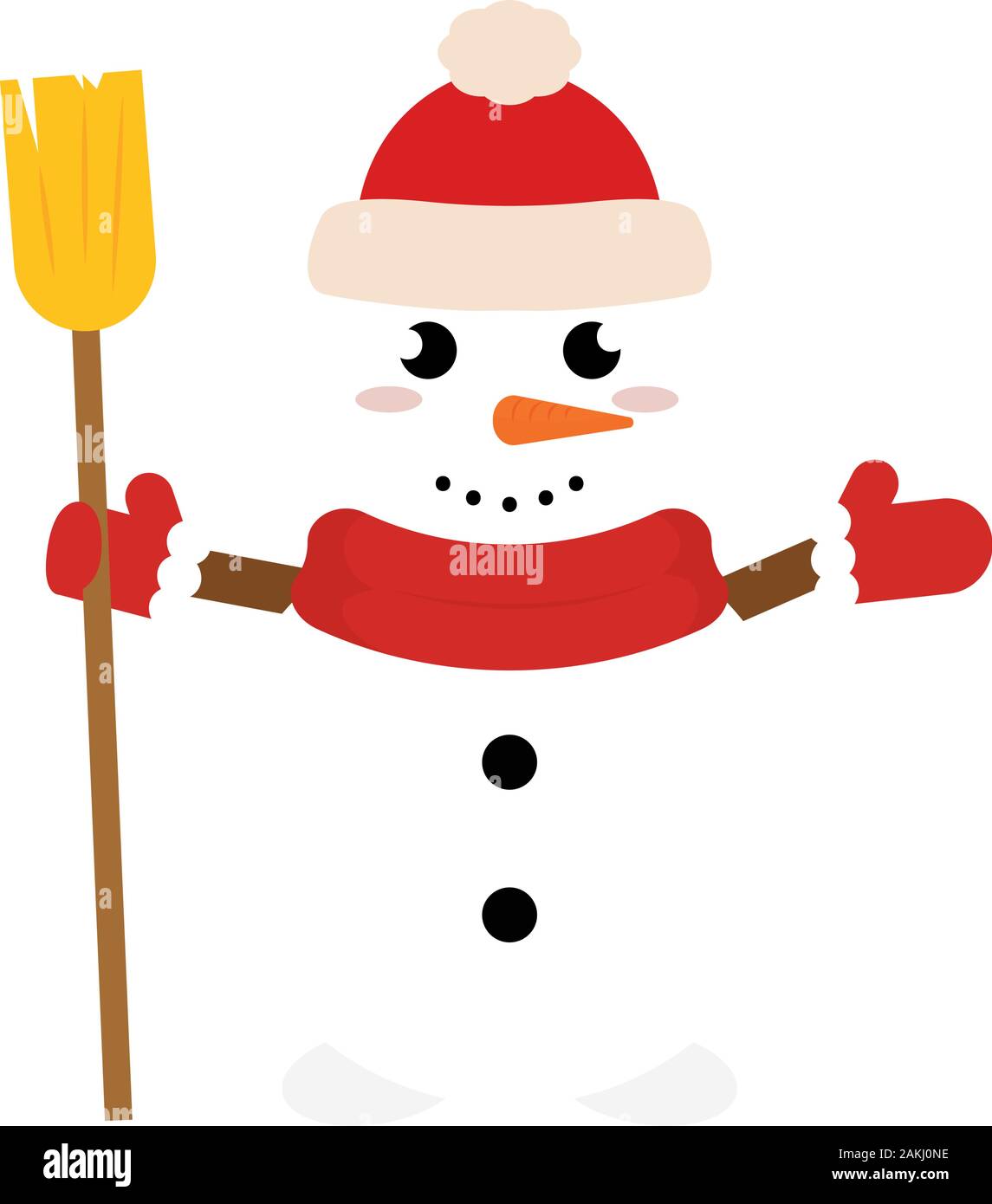 Isolated snowman cartoon Stock Vector Image & Art - Alamy