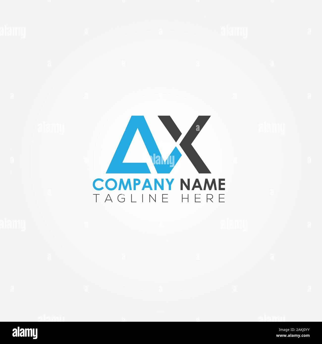Initial AX Letter Logo With Creative Modern Business Typography Vector Template. Creative ...