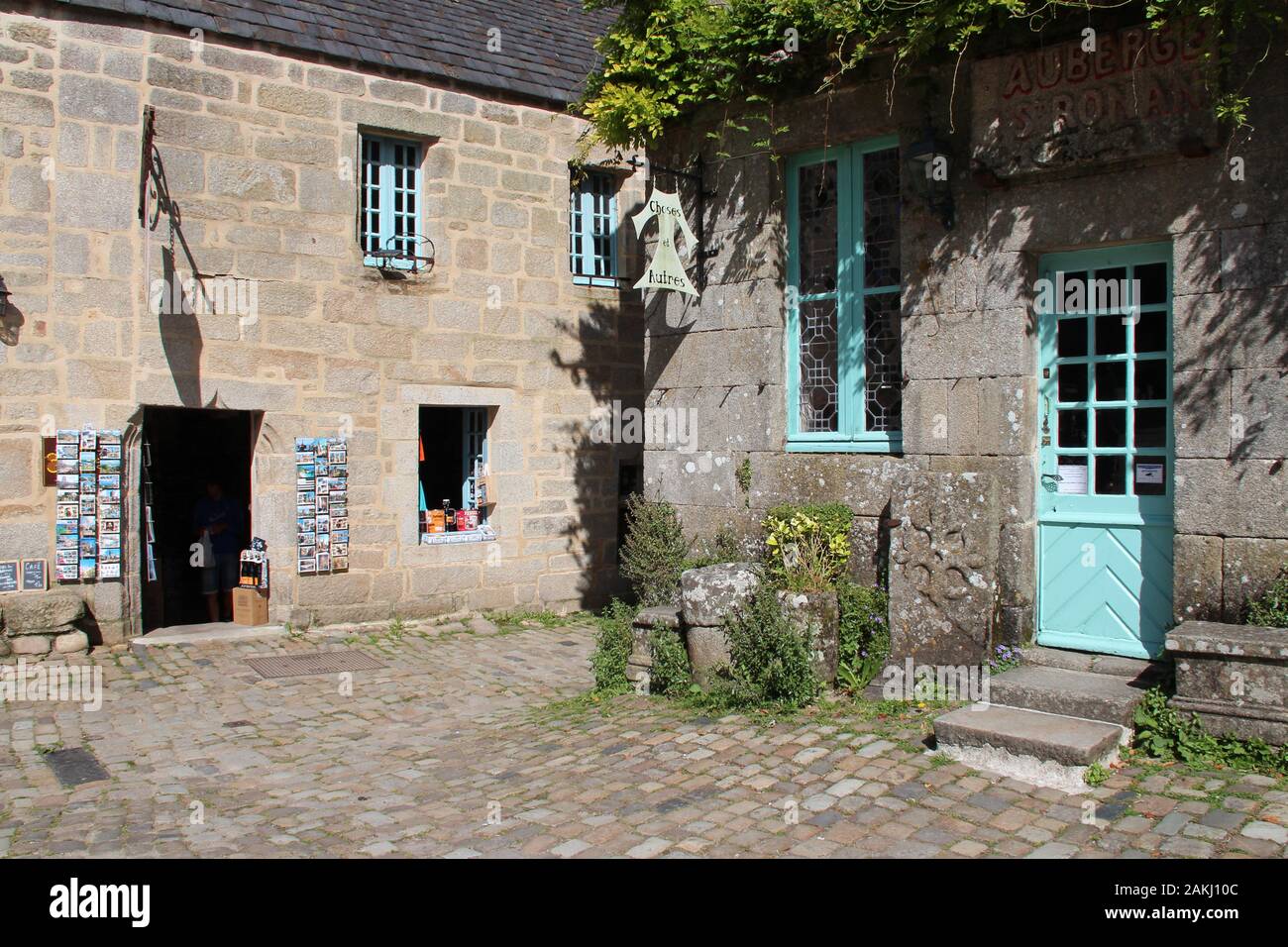 medieval houses in locronan brittany (france Stock Photo - Alamy