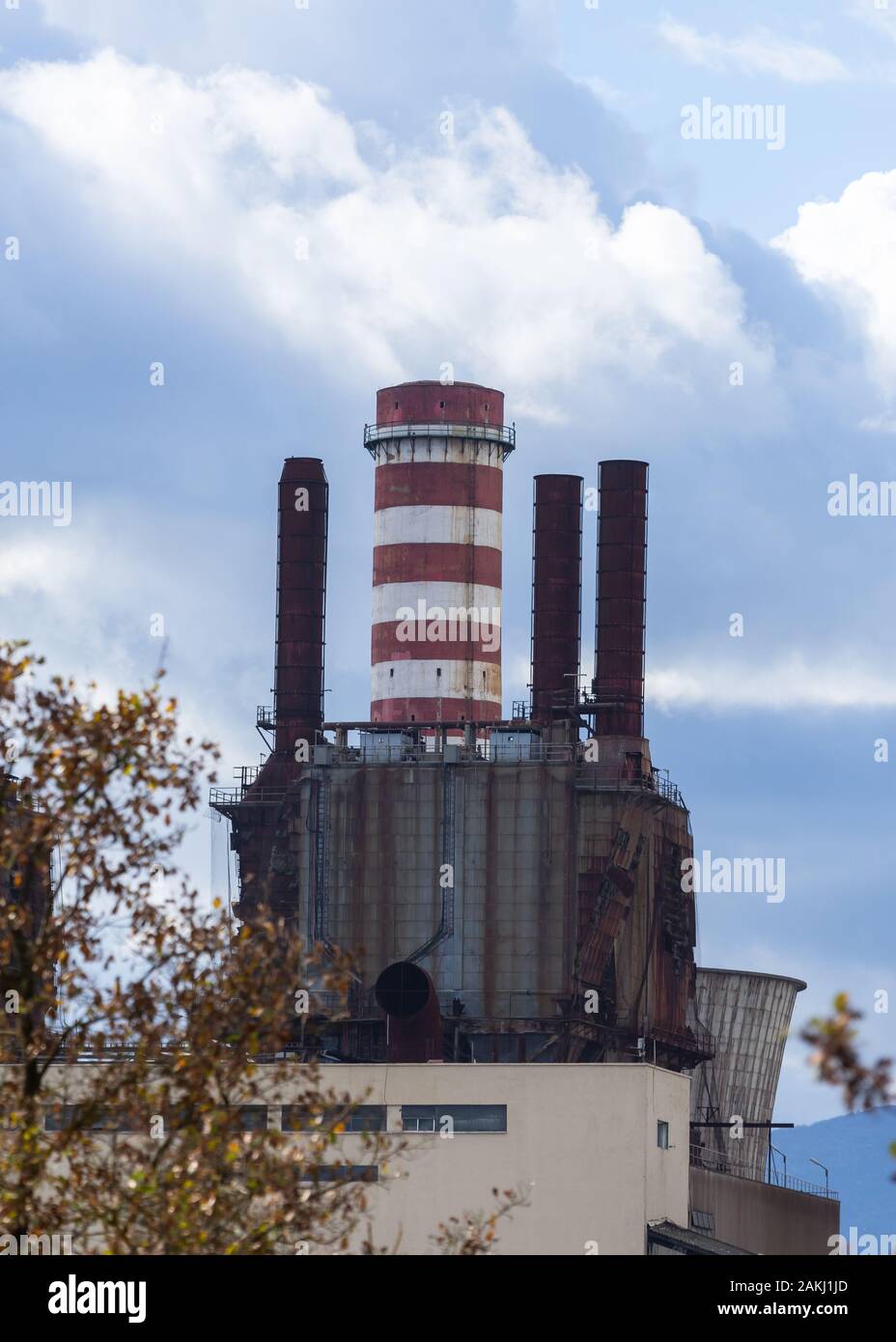 Megalopolis power plant in Arcadia, Greece producing electricity for ...