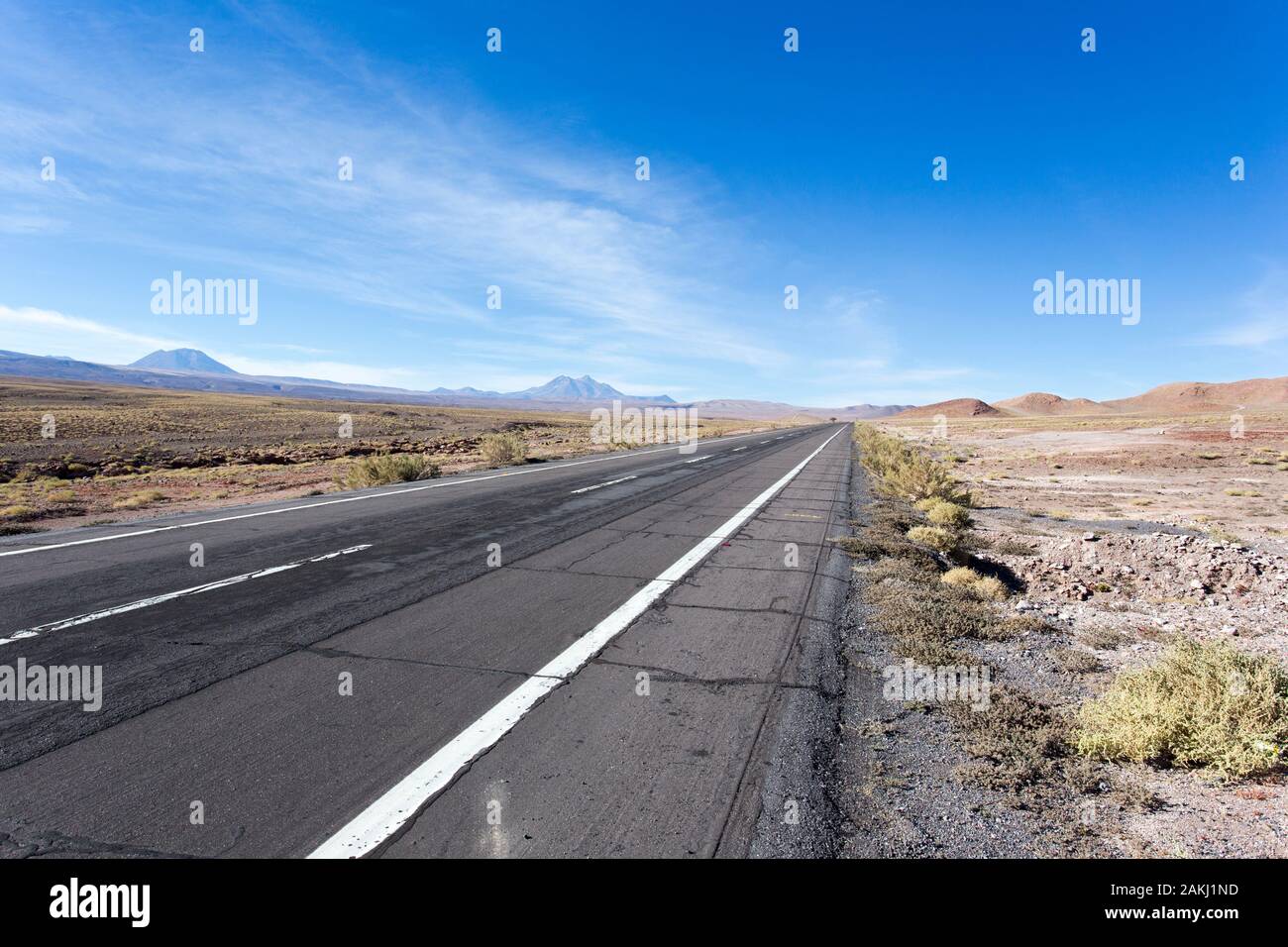 The famous route 5, Panamericana, in Chile Stock Photo - Alamy