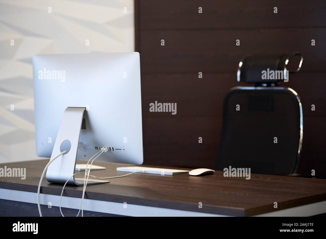 Office workplace. Modern work place for designer. Minimal desktop area ...
